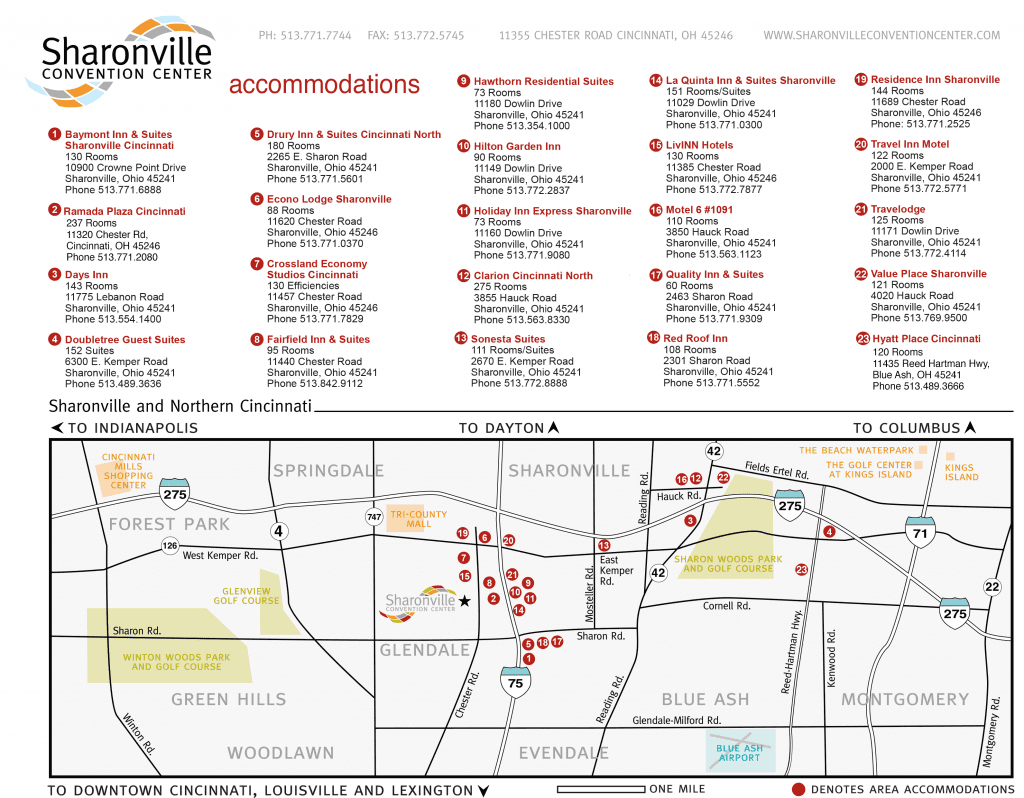 Hyatt_HotelMap4.28 - Sharonville Convention Center | Cincinnati, OH