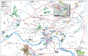 Attractions Map - Sharonville Convention Center | Cincinnati, OH